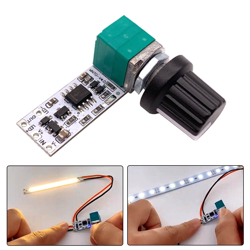 LED Dimmer Spannungswandler DC 3,7 - 24V | Roboter-Bausatz.de