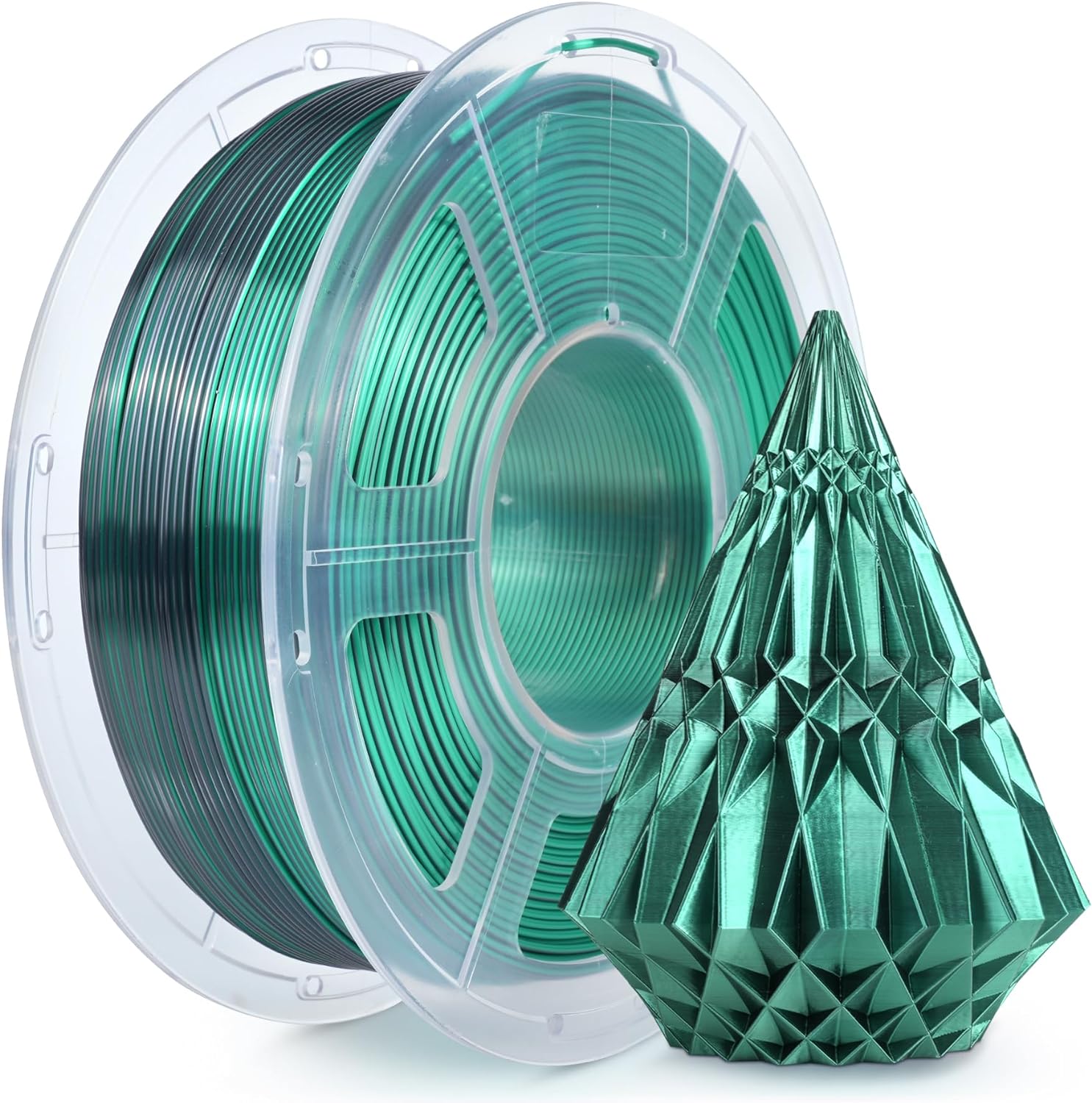Sunlu Silk PLA+ Dual Color Filament Black Green 1.75mm 1kg | Roboter ...