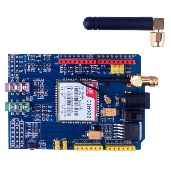 SIM900 Quad-band GSM/GPRS Shield für Arduino | Roboter-Bausatz.de