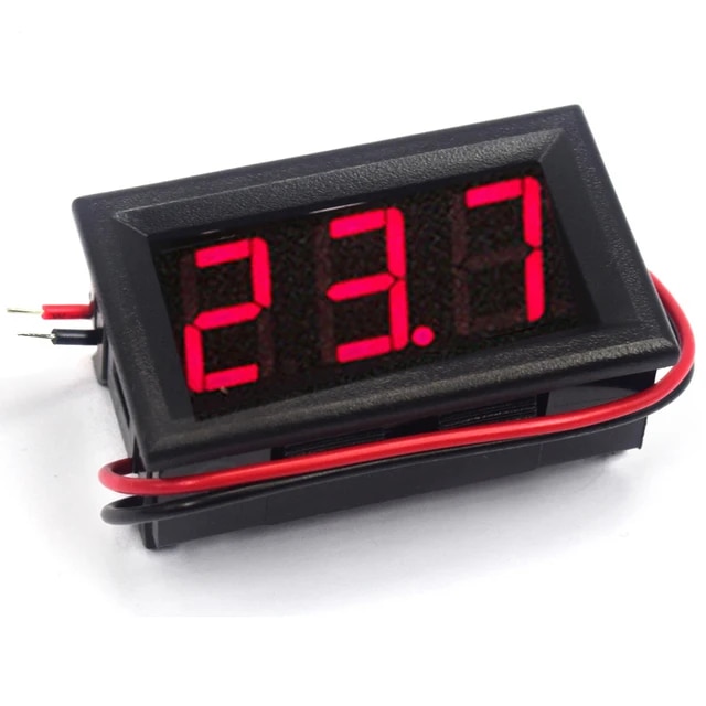 Digitales Voltmeter mit LED-Display DC3.5V bis 30V (rot) | Roboter ...