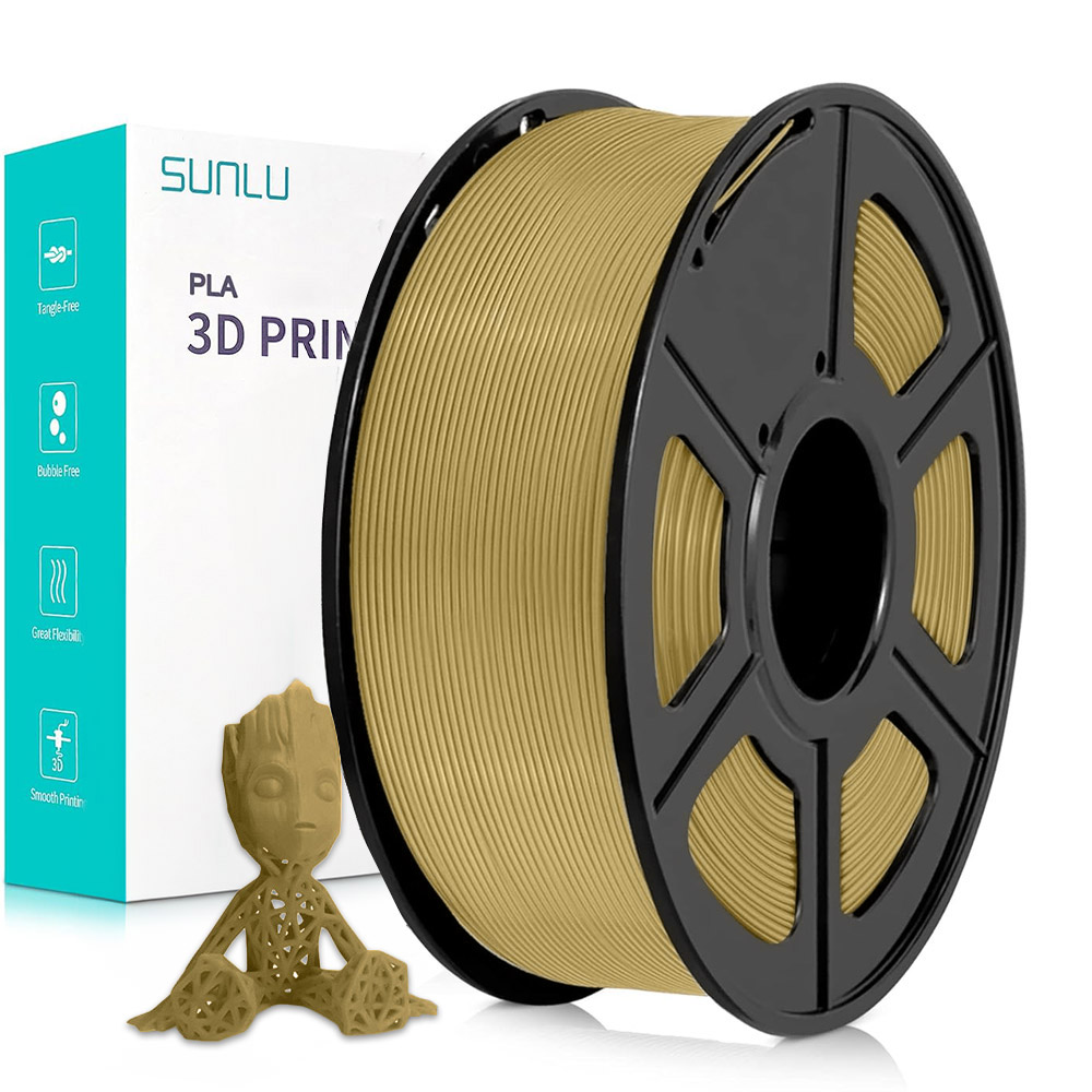Sunlu PLA Filament Gold 1.75mm 1kg | Roboter-Bausatz.de