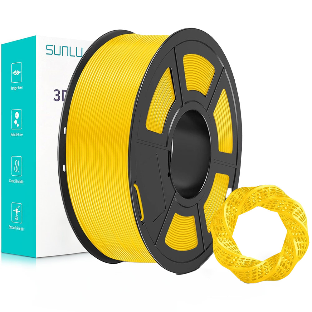 Sunlu PLA Filament Yellow 1.75mm 1kg | Roboter-Bausatz.de