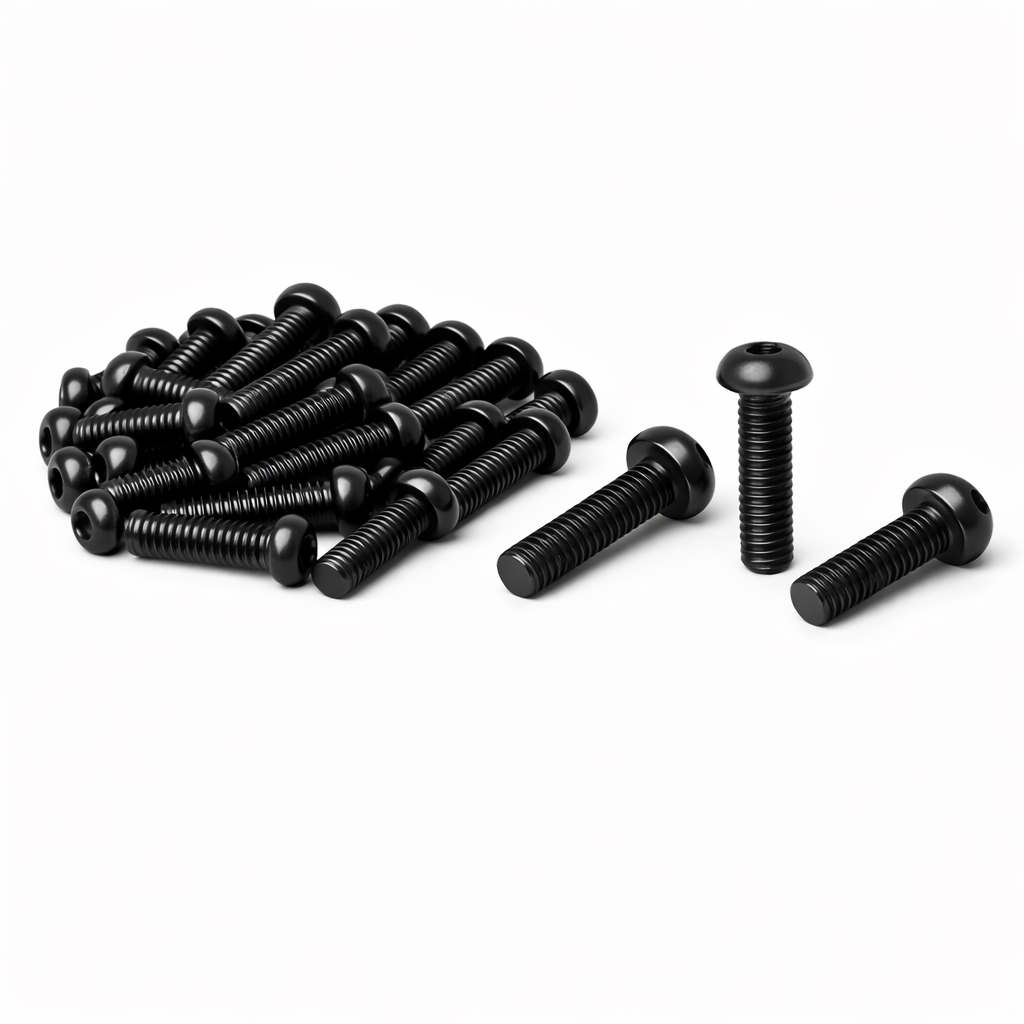 50x M3x20mm Linsenkopfschraube Innensechskant ISO7380 Rundkopf ...