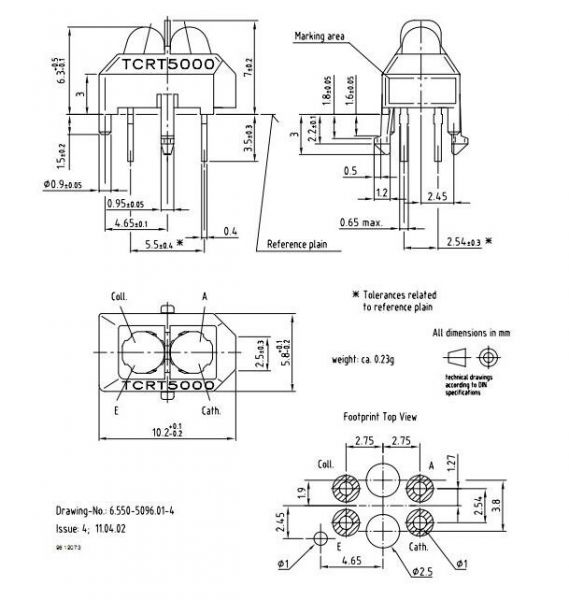 TCRT5000 5V Infrarotsensor | Roboter-Bausatz.de