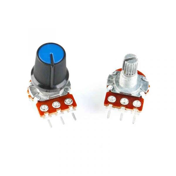 10x Dreh Potentiometer linear 100K | Roboter-Bausatz.de