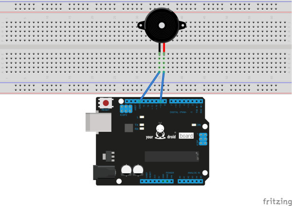 Buzzer mit Arduino steuern